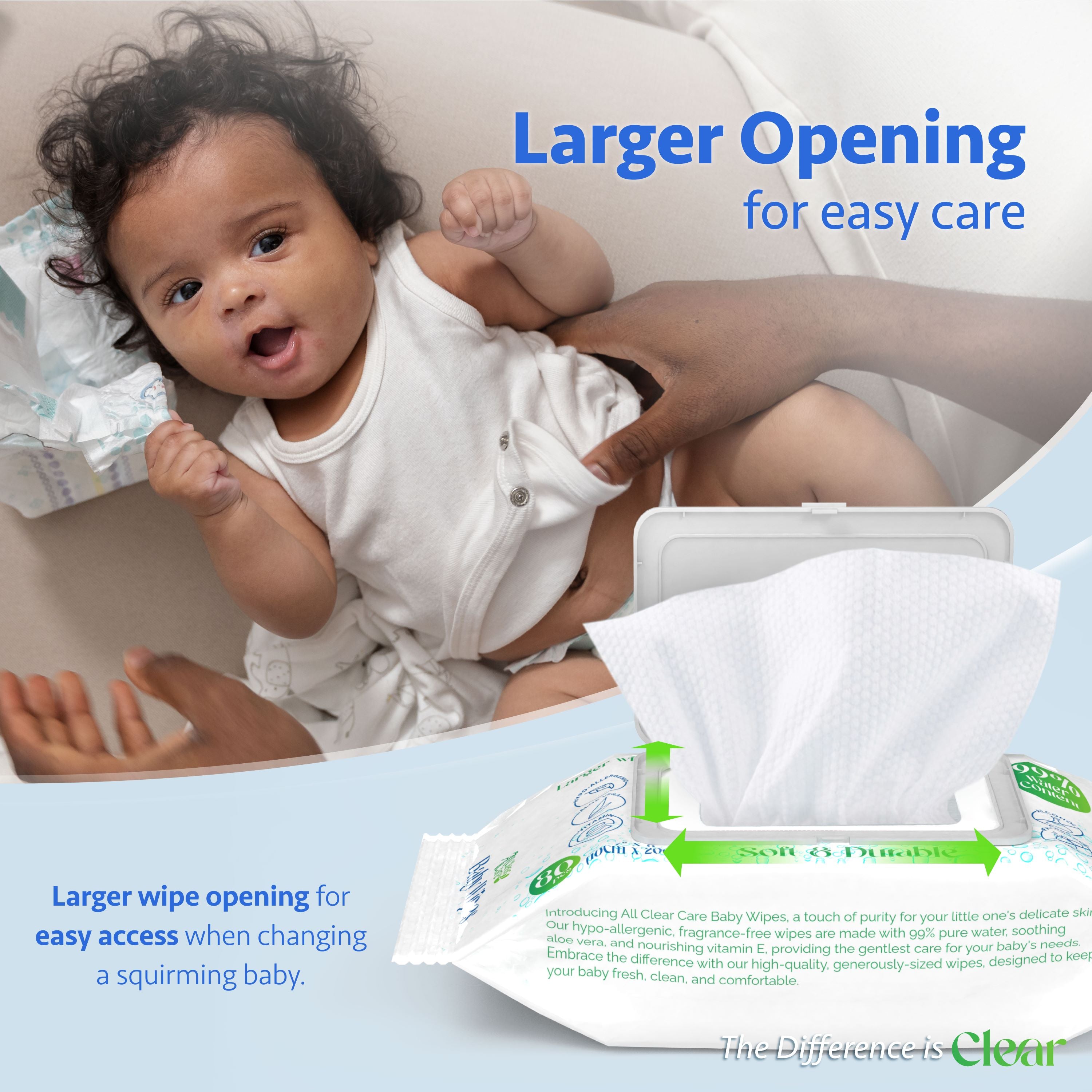 All Clear Care Baby Wipes